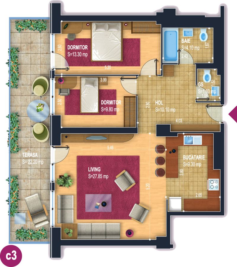 Amenajari interioare apartamente: +75 poze, sfaturi si idei utile